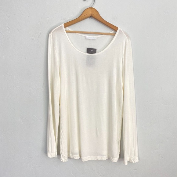 Bryn Walker Tops Bryn Walker White Top Women Size Xl Long Sleeve